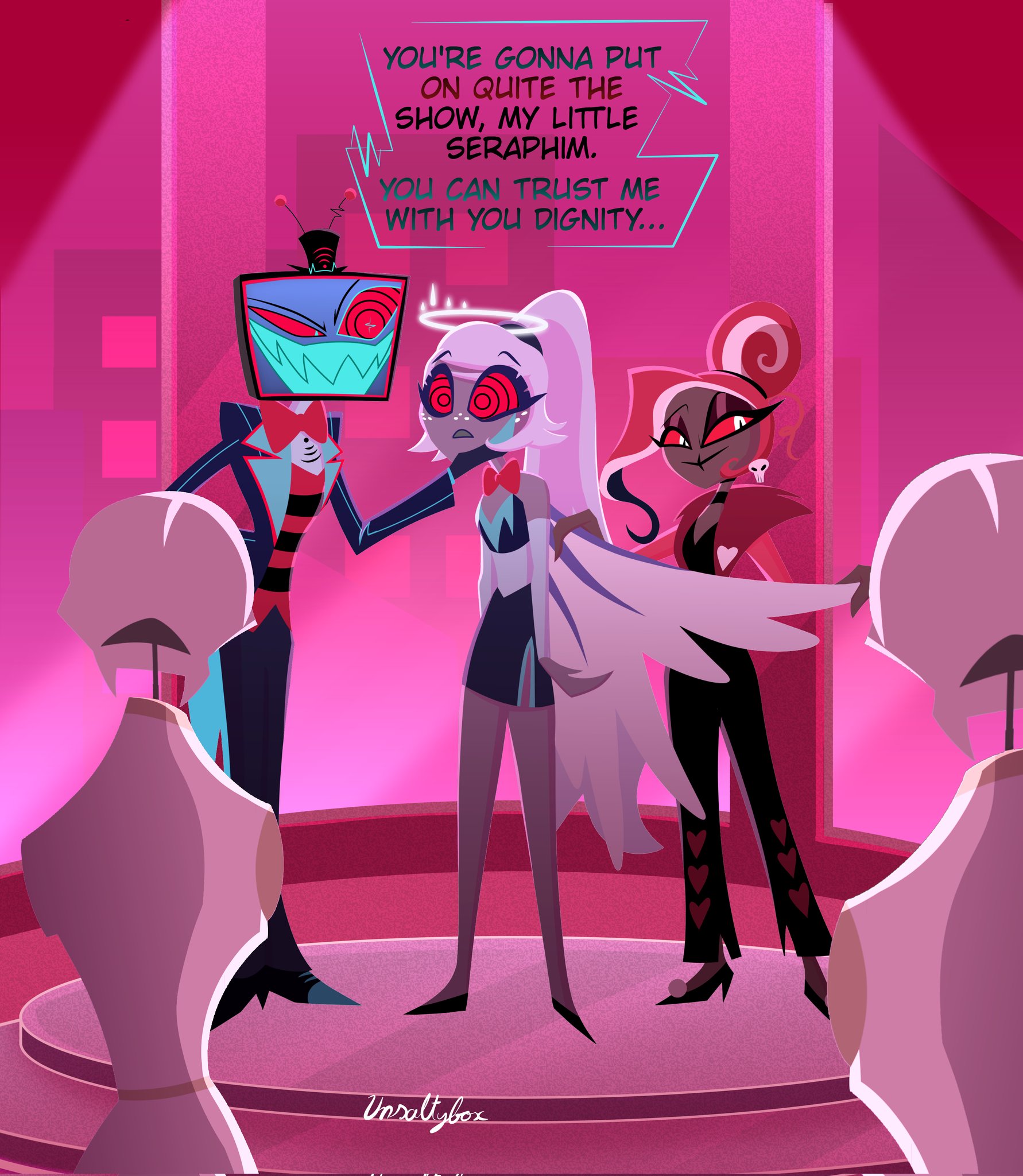 HypnoHub - angel girl antenna demon boy demon girl emily (hazbin hotel ...