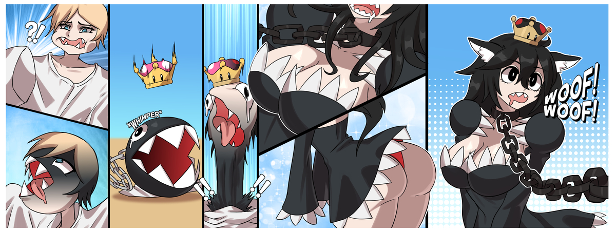 HypnoHub - before and after black hair chain chomp chains chompette ...