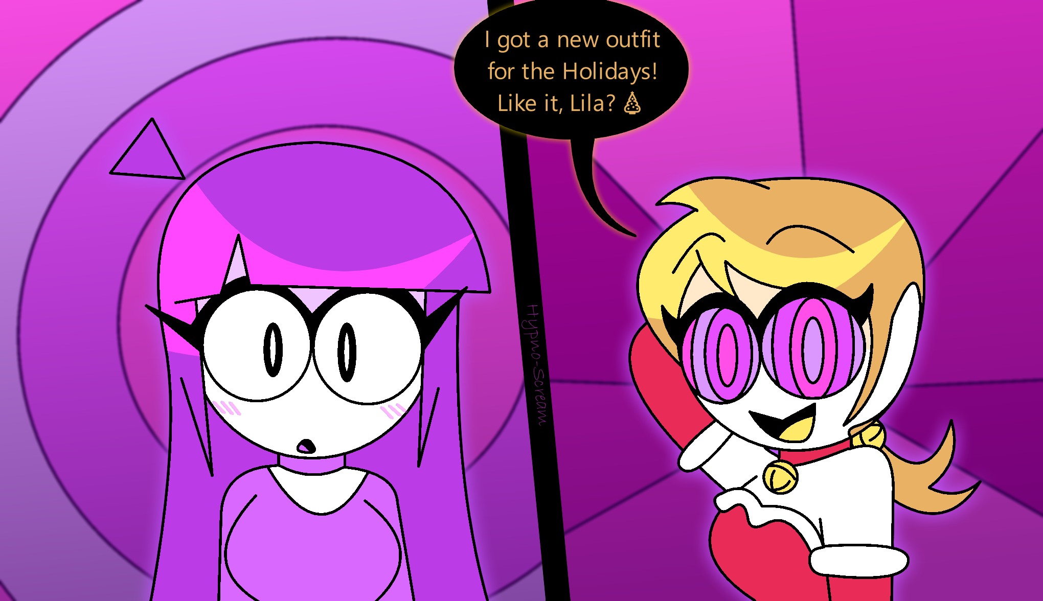 HypnoHub - ahoge arms above head aura bare shoulders bell bell collar ...