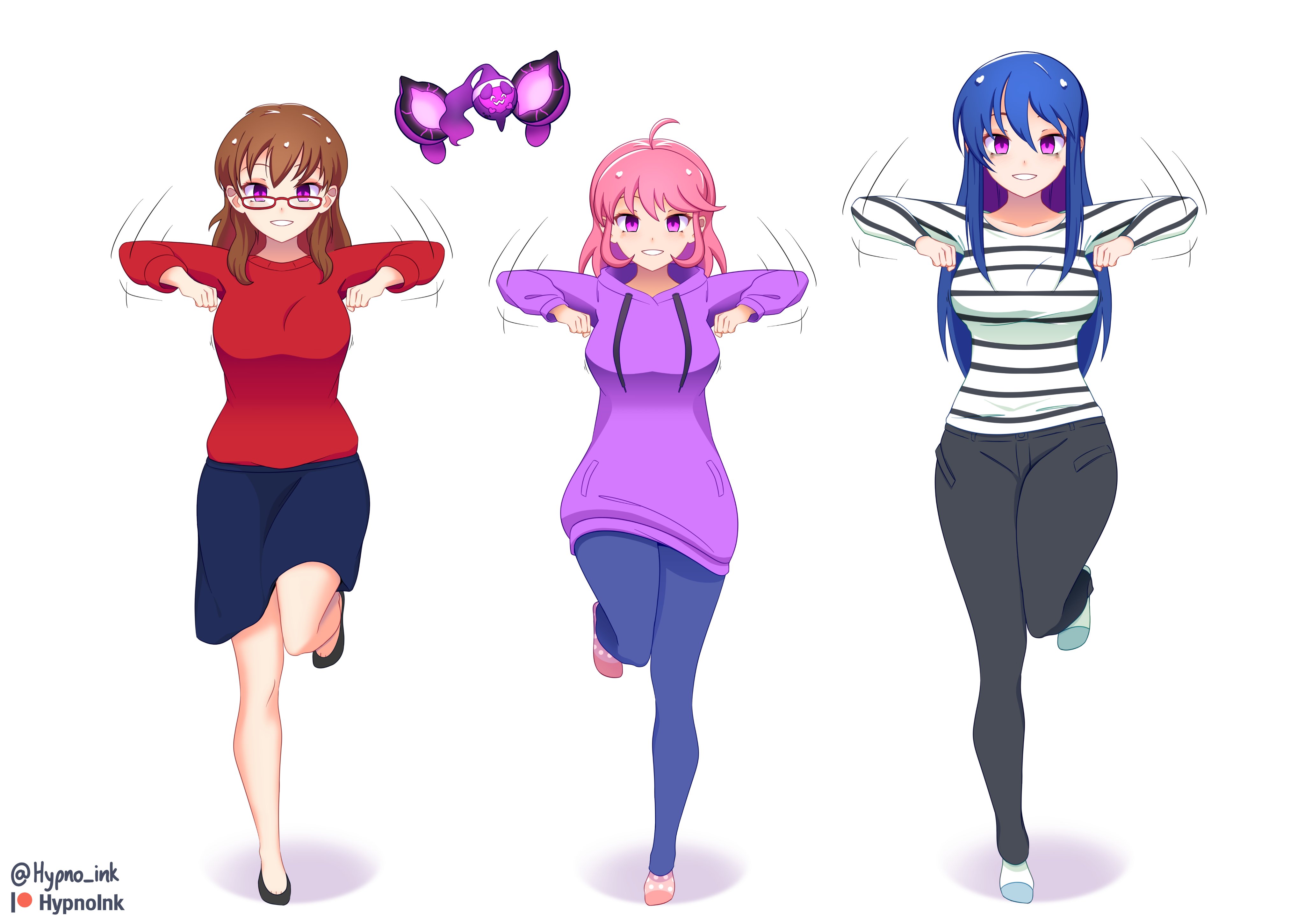 HypnoHub - chicken pose female only femsub hiroko homura hypnoink mochi ...