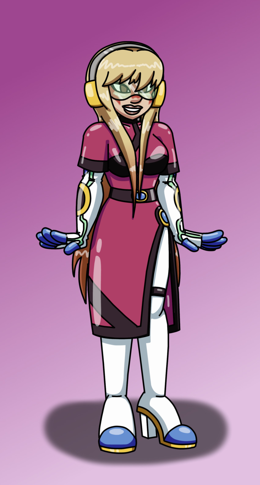 HypnoHub - blonde hair bodysuit dress fembot femsub happy trance ...